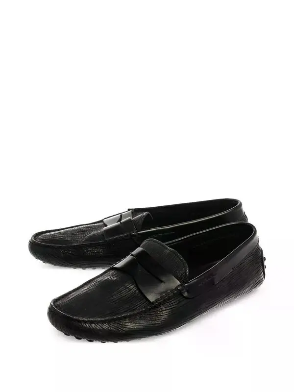 TOD'S Textured-leather Loafers