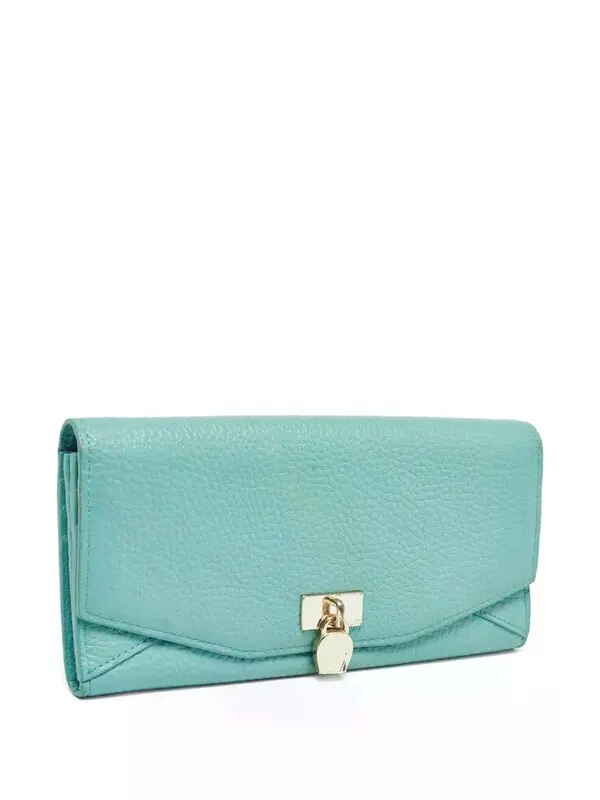 AIGNER Pre-owned Leather Flap Wallet