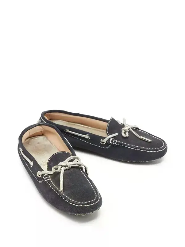 TOD'S Suede Loafers - Black