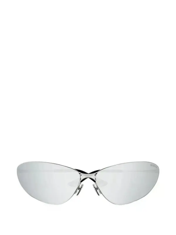 Balenciaga Razor Cat-eye Sunglasses - Silver