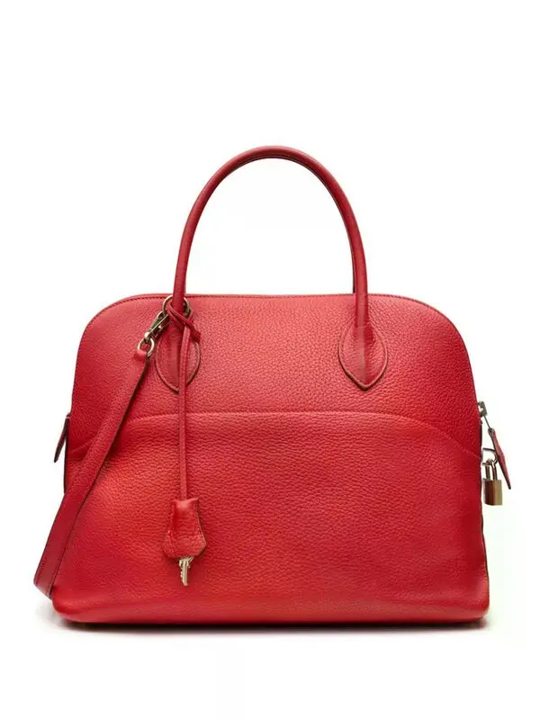 Hermès 1997 Bolide 35 Tote Bag - Red