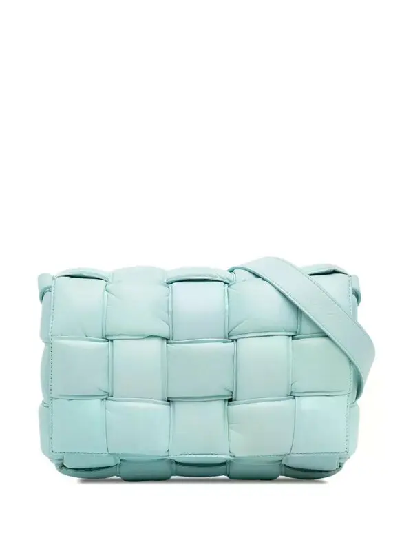 Bottega Veneta Intrecciato Padded Cassette Crossbody Bag - Blue