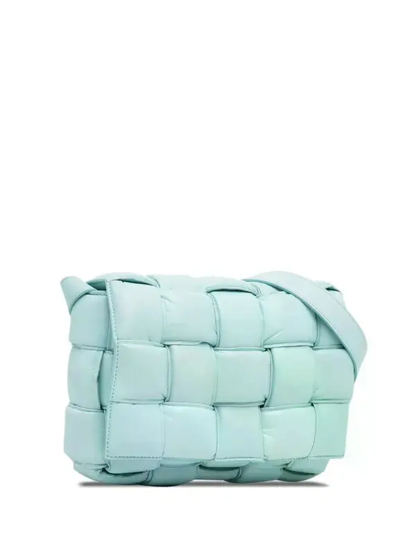 Bottega Veneta Intrecciato Padded Cassette Crossbody Bag - Blue