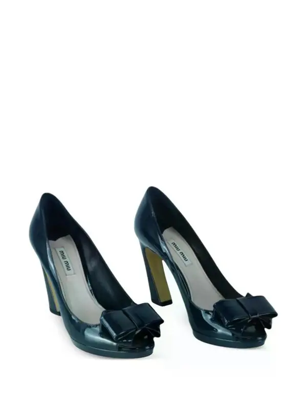 Miu Miu 95mm Peep-toe Bow Sandals