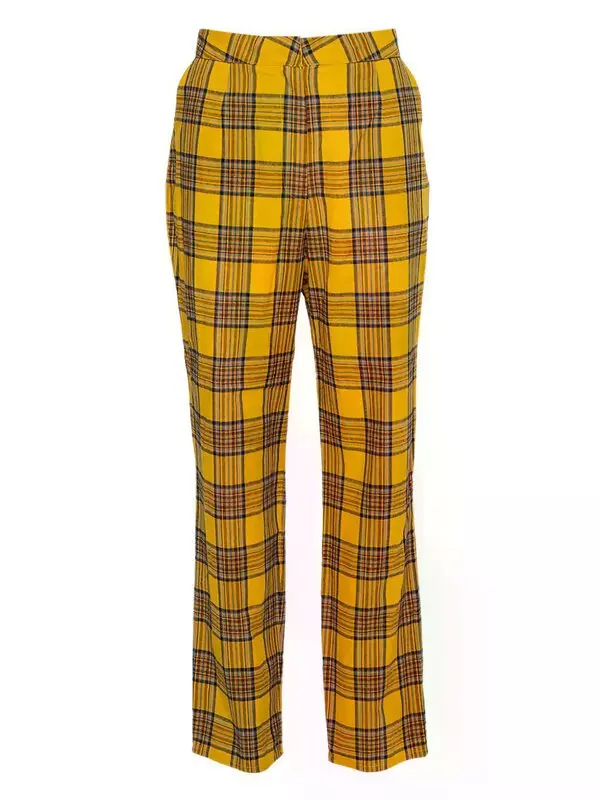 Lpa Plaid Trousers - Yellow