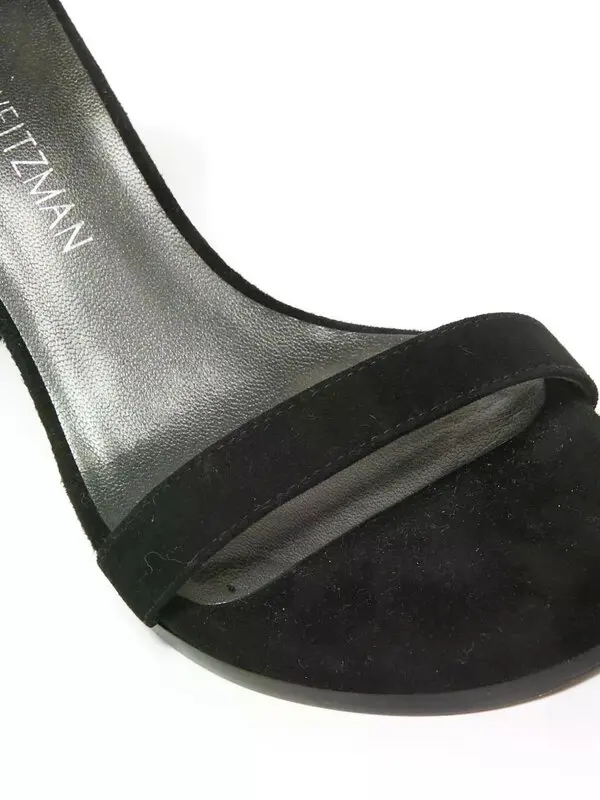 STUART WEITZMAN 80mm Nearlynude Block-heel Ankle-strap Sandals - Black
