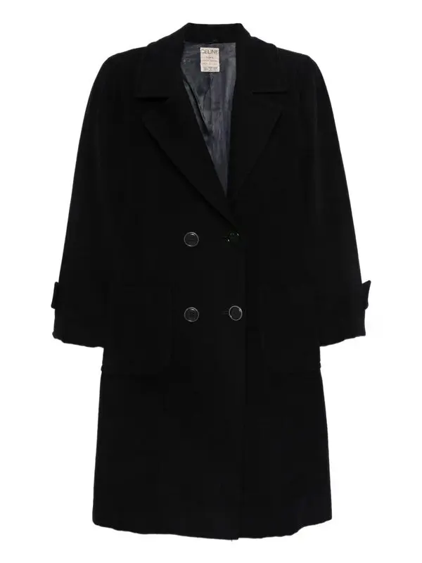Celine 1980s Double-breasted Coat