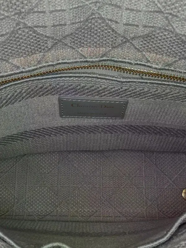 Dior Cannage Lady D-lite Satchel - Grey