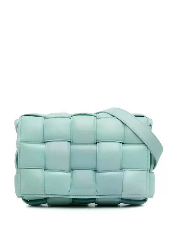 Bottega Veneta Intrecciato Padded Cassette Crossbody Bag - Blue