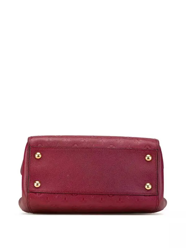 LOUIS VUITTON 2015 Monogram Empreinte Trocadero Shoulder Bag - Red