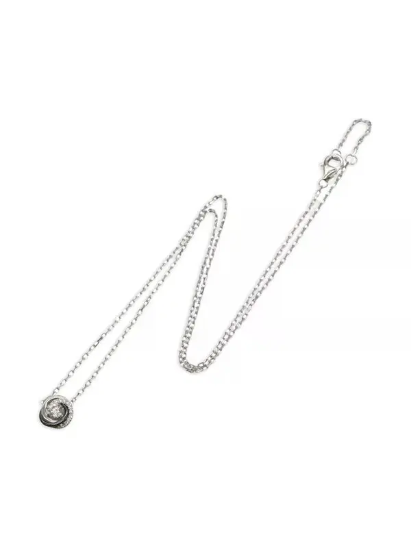 Cartier 18k White Gold Diamond Trinity Necklace
