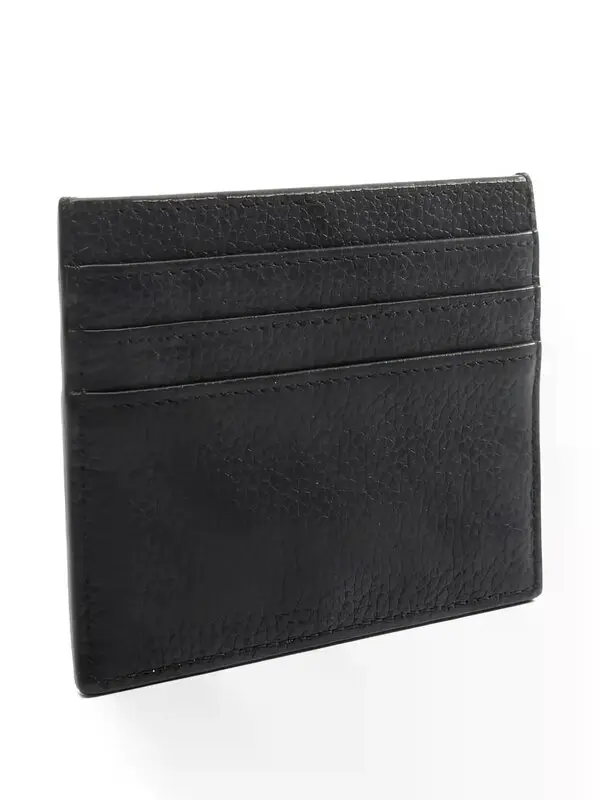 Dior 2010s Cd Icon Grained Leather Card Holder