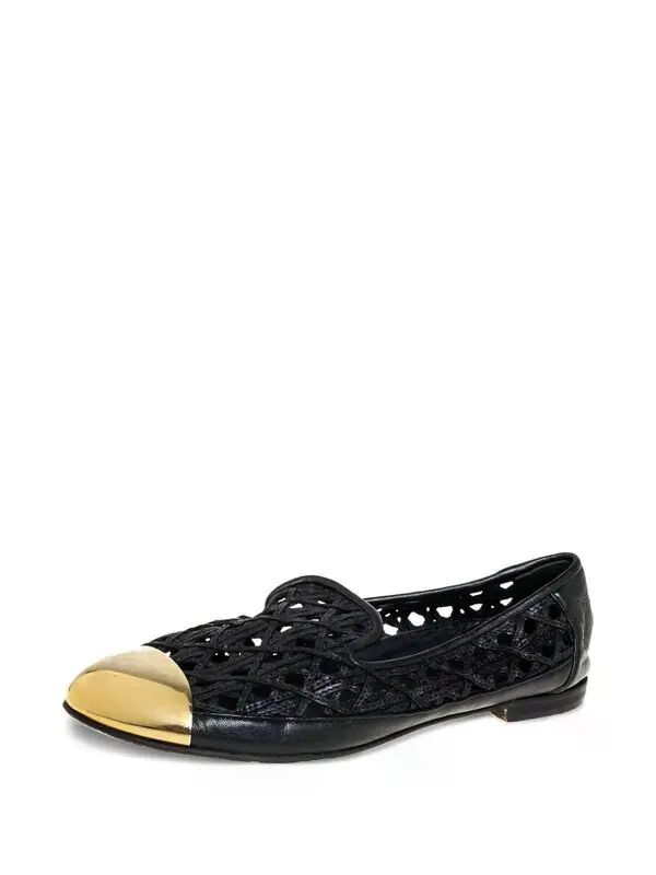 GIUSEPPE ZANOTTI Vintage Open-weave Loafers