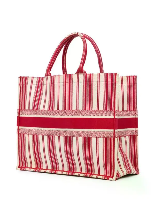 Dior 2018 Large Book Tote Bag - Red