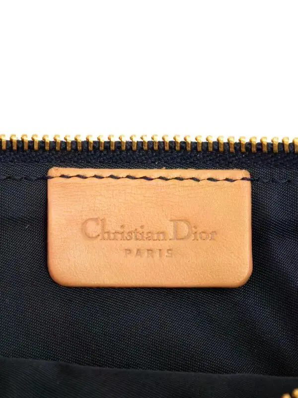 Dior Mini Denim Saddle Pochette - Blue
