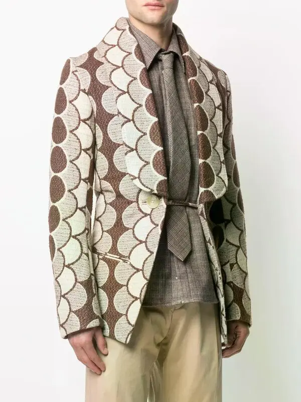 WALTER VAN BEIRENDONCK Geometric Print Jacket