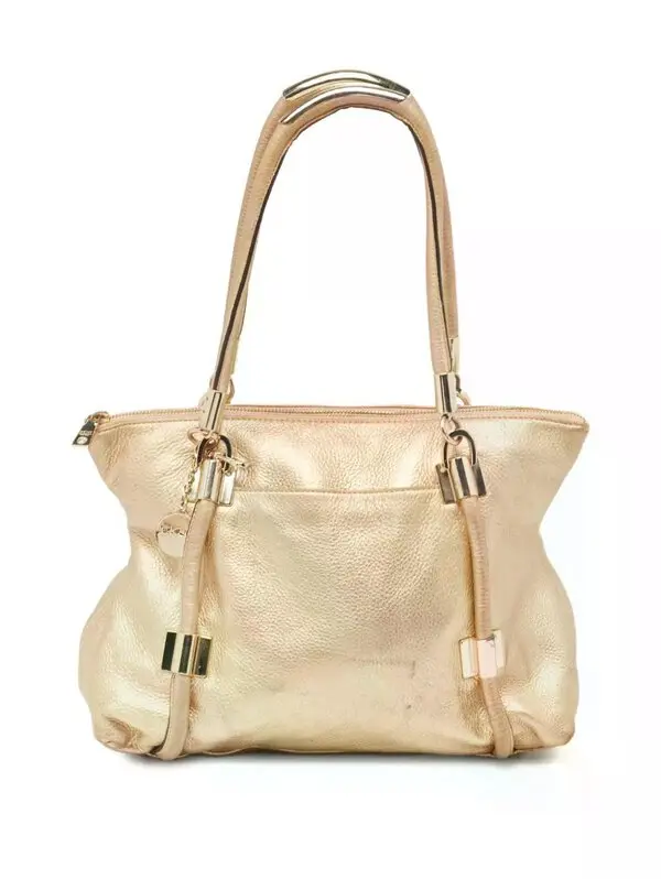 Dkny Metallic-effect Leather Shoulder Bag