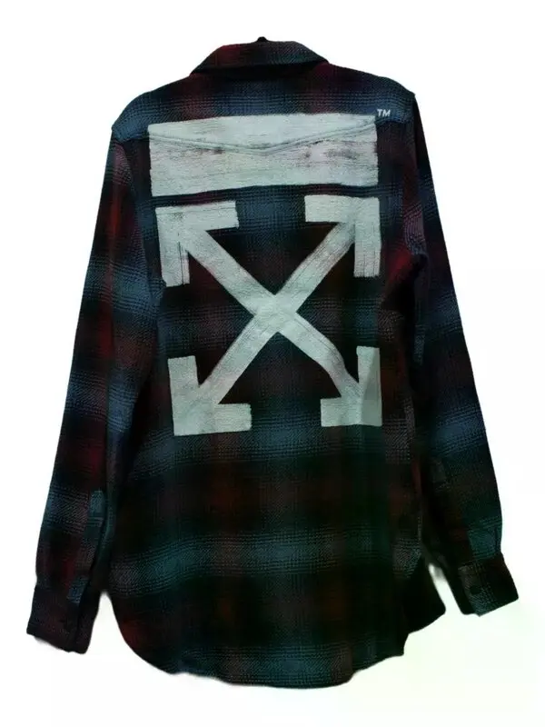 Off-White Arrows-print Checked Shirt
