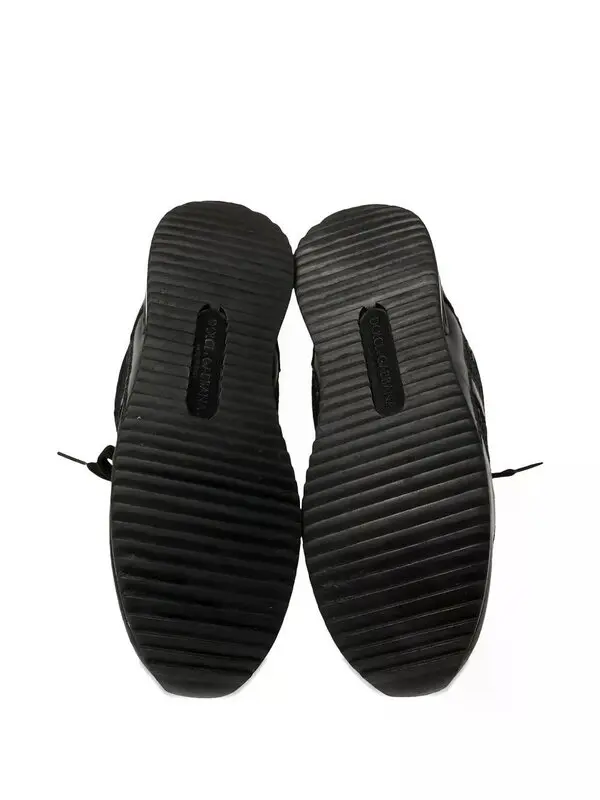 Dolce & Gabbana Lace-panel Leather Sneakers