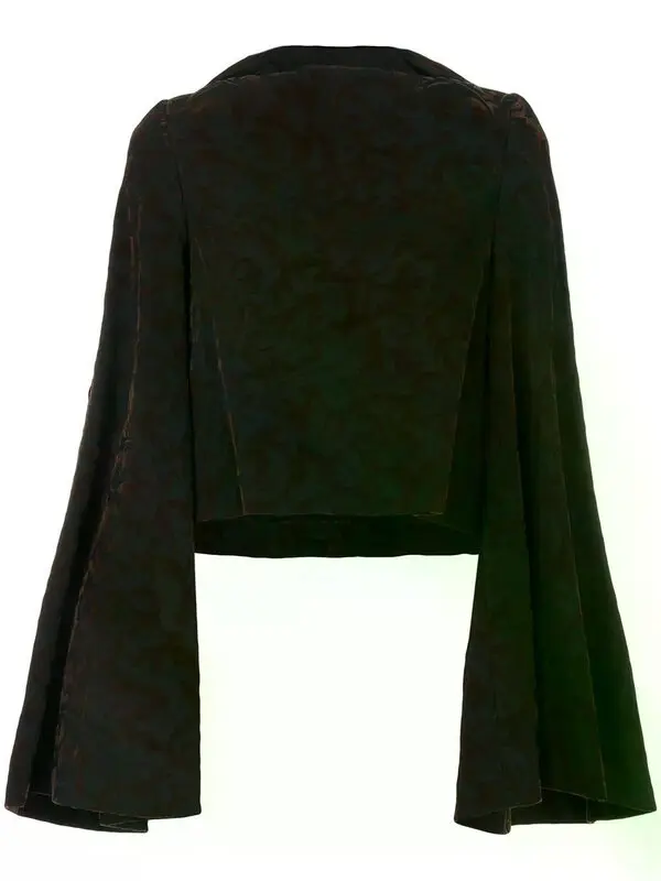 Comme Des Garçons 1990s Flocked Wide-sleeve Jumper