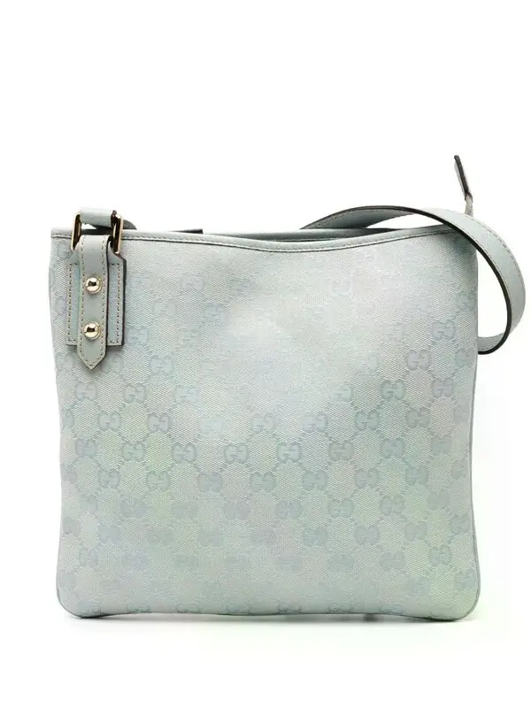 Gucci Gg Canvas Crossbody Bag - Blue