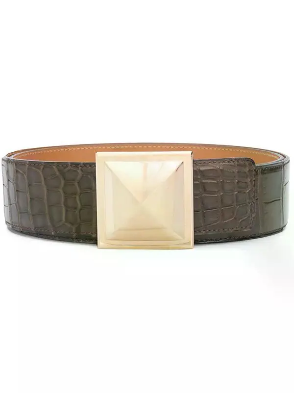 Hermès 2011 Large Stud Belt - Brown