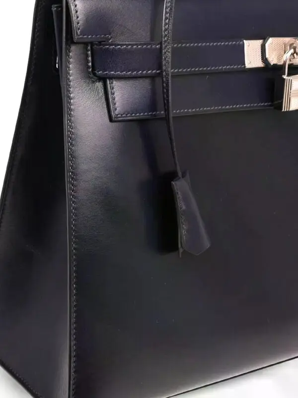 Hermès 2003 Kelly 32 Sellier Two-way Handbag - Blue