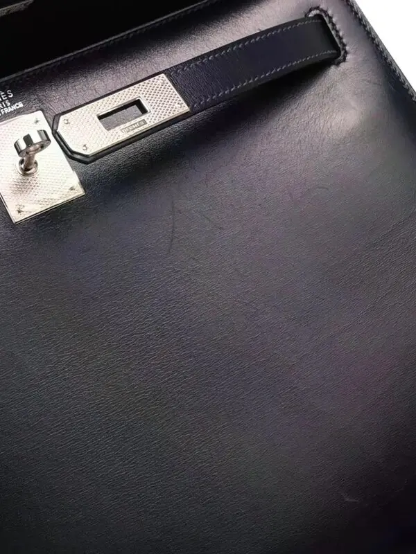 Hermès 2003 Kelly 32 Sellier Two-way Handbag - Blue