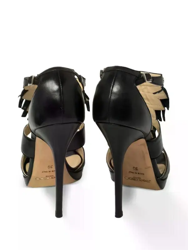 JIMMY CHOO 130mm Fringed Platform Pumps