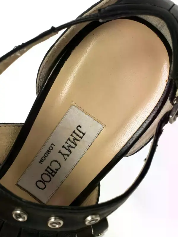 JIMMY CHOO 130mm Fringed Platform Pumps