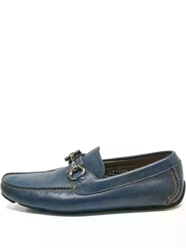 FERRAGAMO Gancini Buckle Leather Loafers