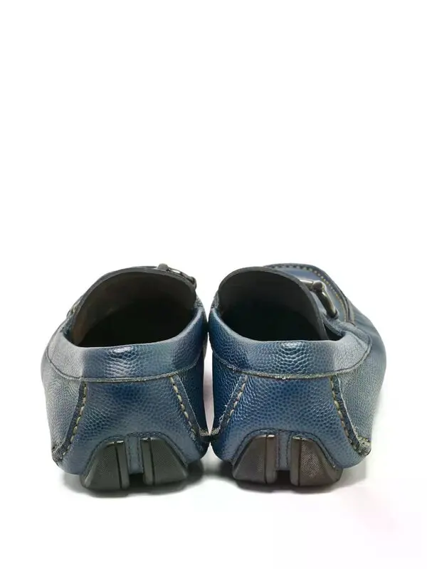 FERRAGAMO Gancini Buckle Leather Loafers