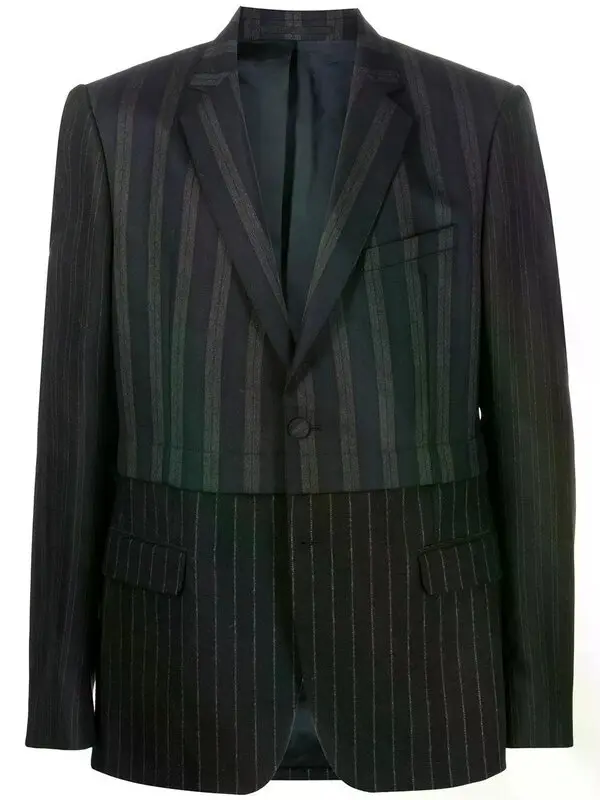 WALTER VAN BEIRENDONCK Pinstripe-panel Blazer
