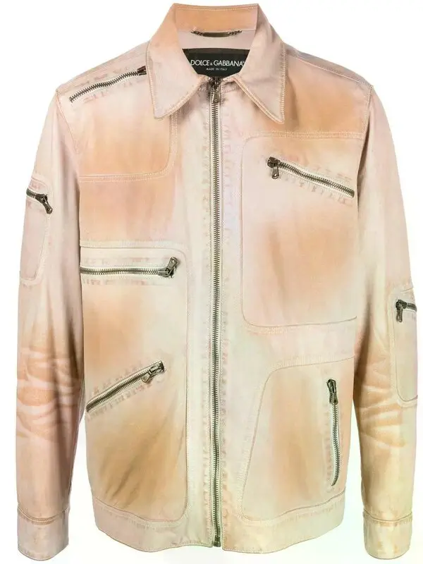 Dolce & Gabbana 2000s Gradient Effect Zip Jacket