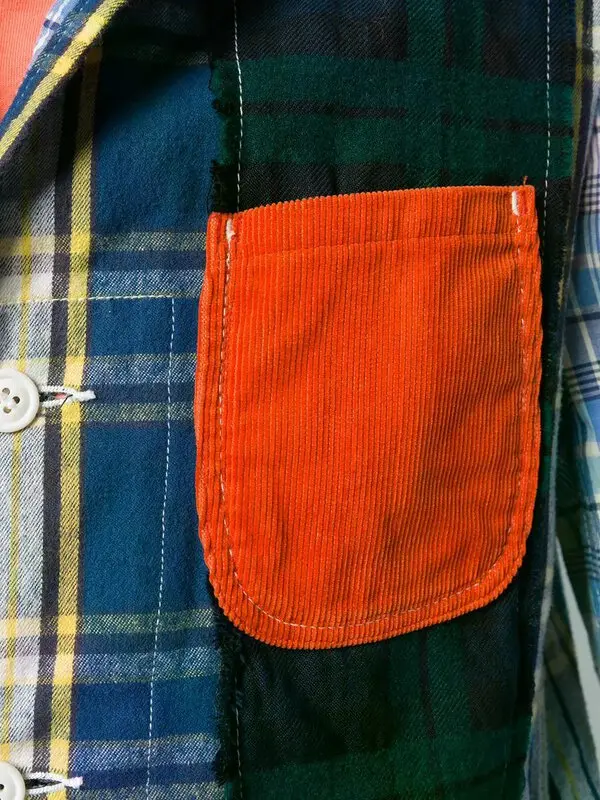 Comme Des Garçons Checked Patchwork Jacket