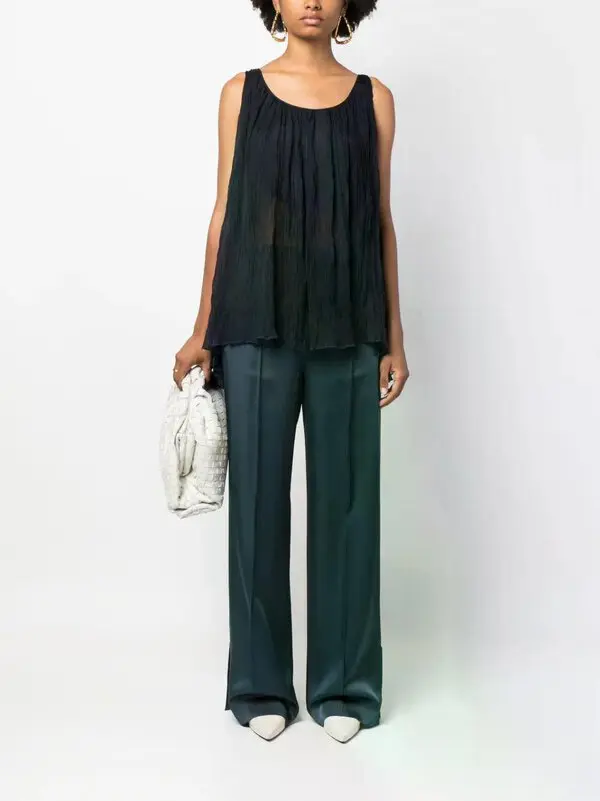 Prada 2000s Sleeveless Silk Blouse