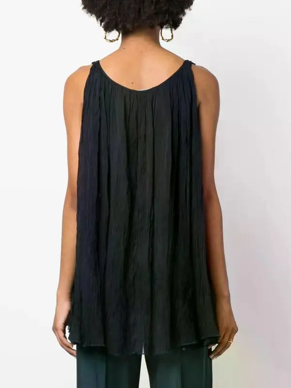 Prada 2000s Sleeveless Silk Blouse