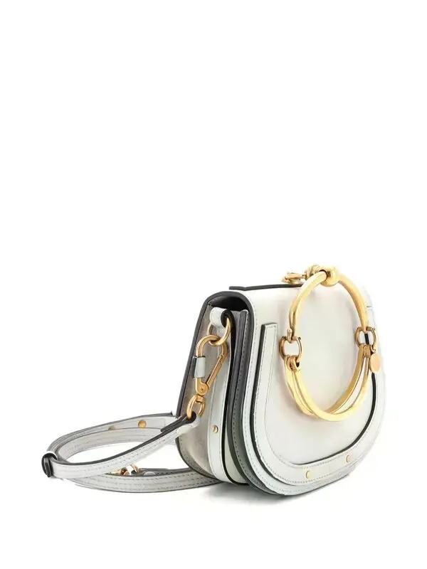 Chloé Nile Leather Small Crossbody Bag - Grey