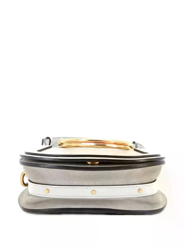 Chloé Nile Leather Small Crossbody Bag - Grey