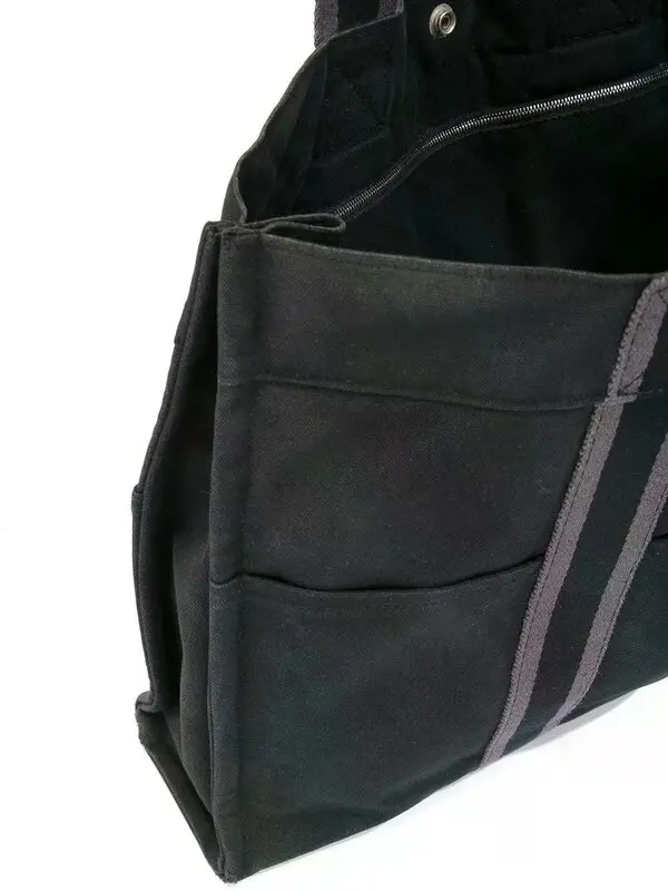 Hermès Canvas Rectangular Tote