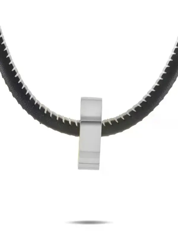 Calvin Klein Logo-engraved Necklace - Silver