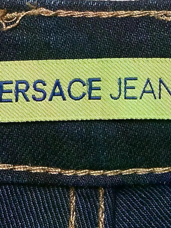 Versace Studded Dark Wash Jeans