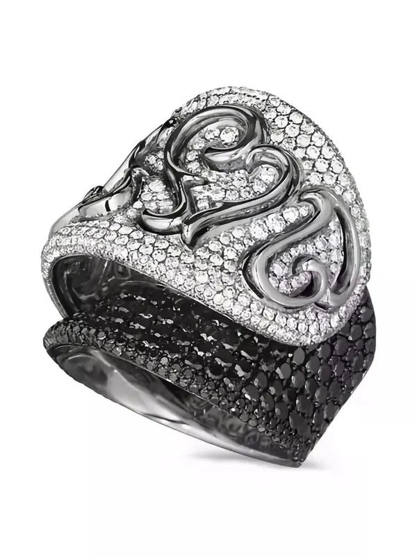MAGGIORO 18k White Gold Diamond Ring - Silver
