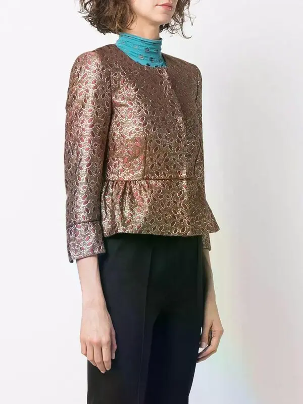 Valentino Garavani 2000s Brocade Pattern Jacket