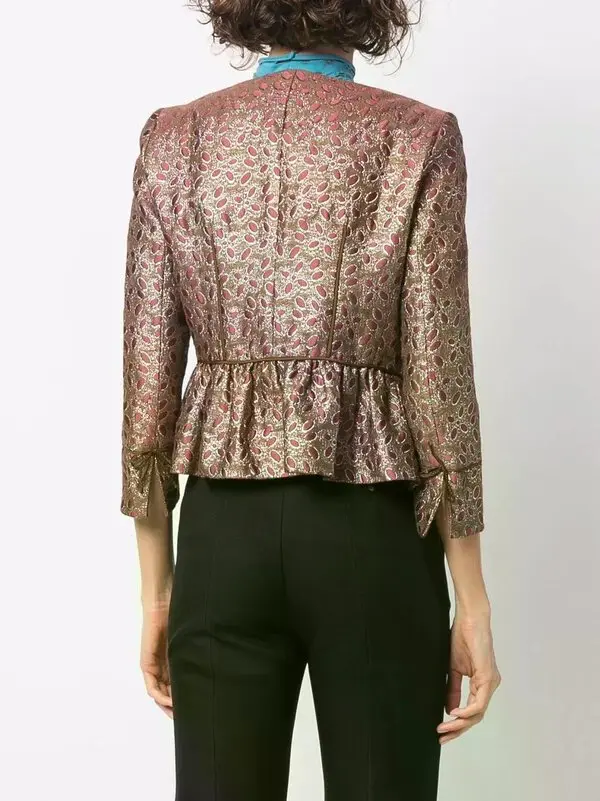 Valentino Garavani 2000s Brocade Pattern Jacket