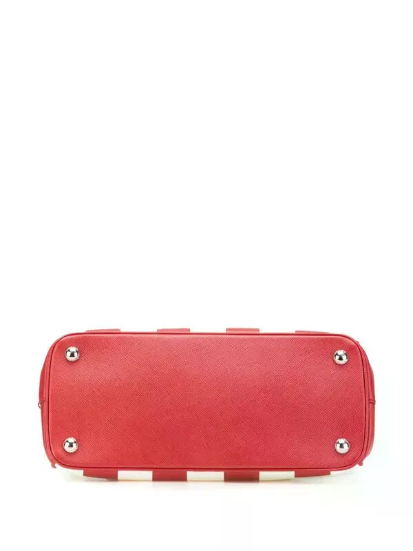 Prada Galleria Double Zip Satchel - Red