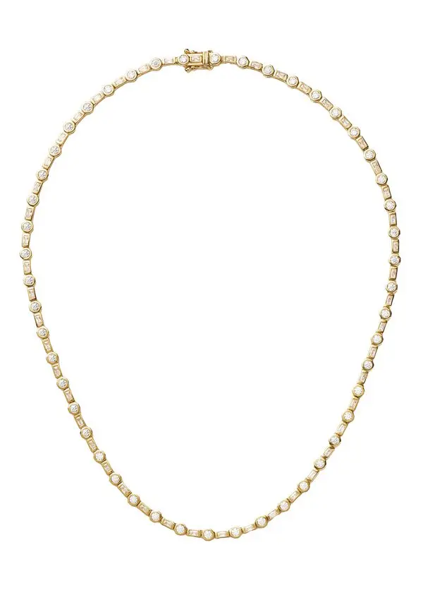 MISSOMA X Lucy Williams 18ct Plated Tennis Necklace - Gold