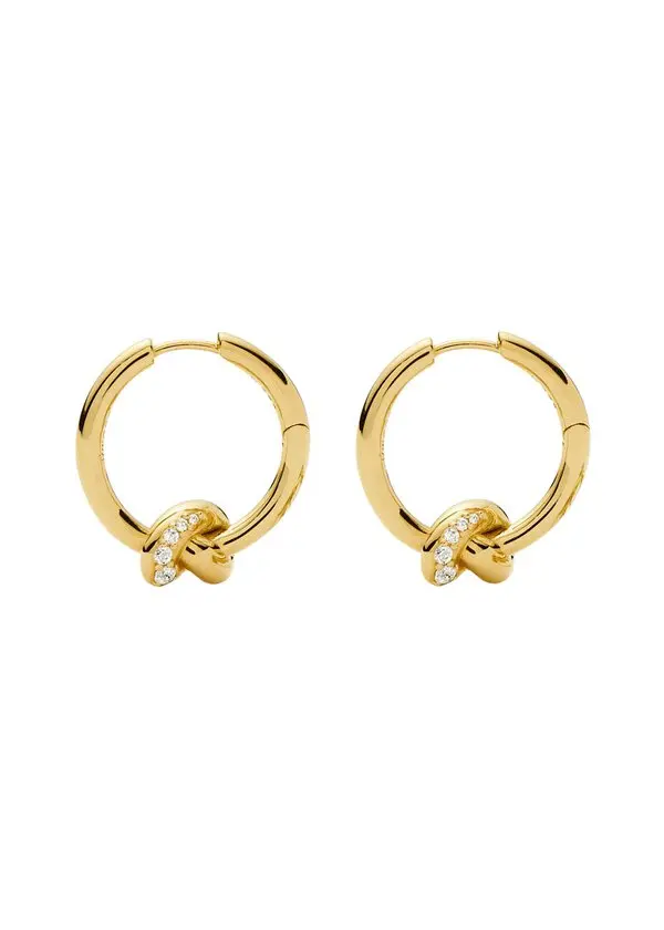 MISSOMA X Lucy Williams Knot 18ct Vermeil Small Hoop Earrings - Gold