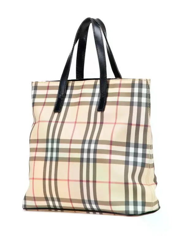 Burberry House Check Coated Canvas Tote Bag
