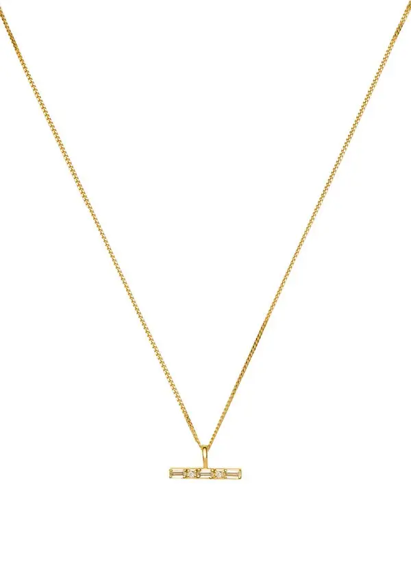 MISSOMA X Lucy Williams T-bar Pendant 18ct Vermeil Necklace - Gold